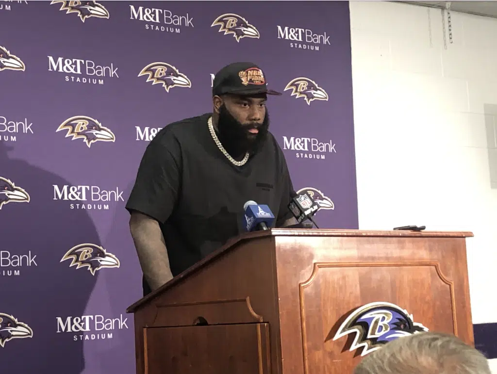 Ravens right tackle Moses on fourth-and-goal: "It’s our job to get in ...